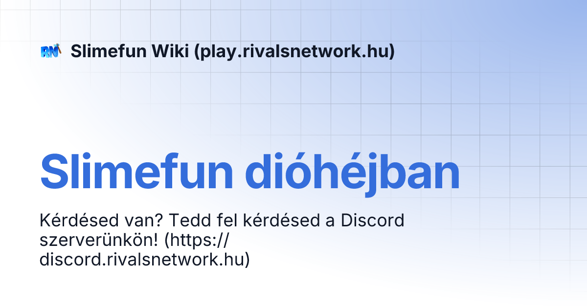 Slimefun dióhéjban | Slimefun Wiki (play.rivalsnetwork.hu)